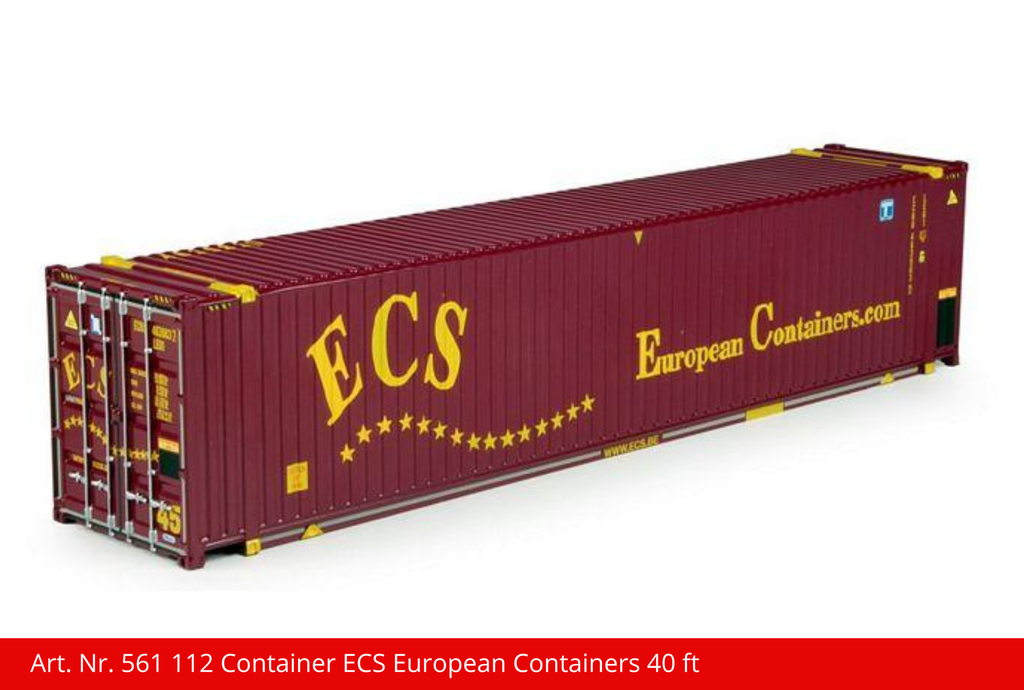 Container ECS European Containers 40 ft | Kiss Modellbahnen Schweiz GmbH